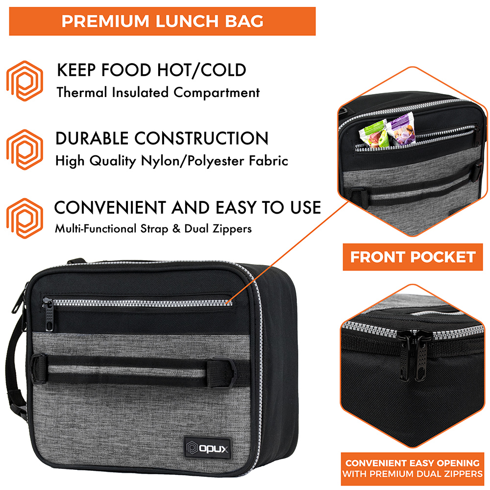 Insulated Lunch Bag Adult Small Lunch Box For Work Office School Men ...