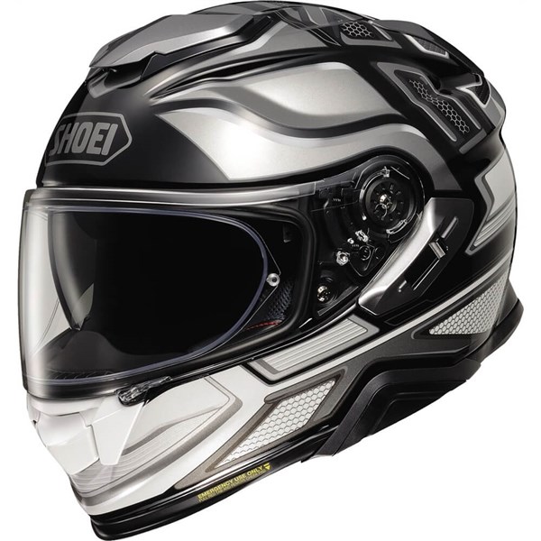 Shoei GT-Air II Notch Full Face Helmet, Silver/Black/White | eBay