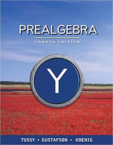 Solutions For Prealgebra 4th By Alan S Tussy R David Gustafson