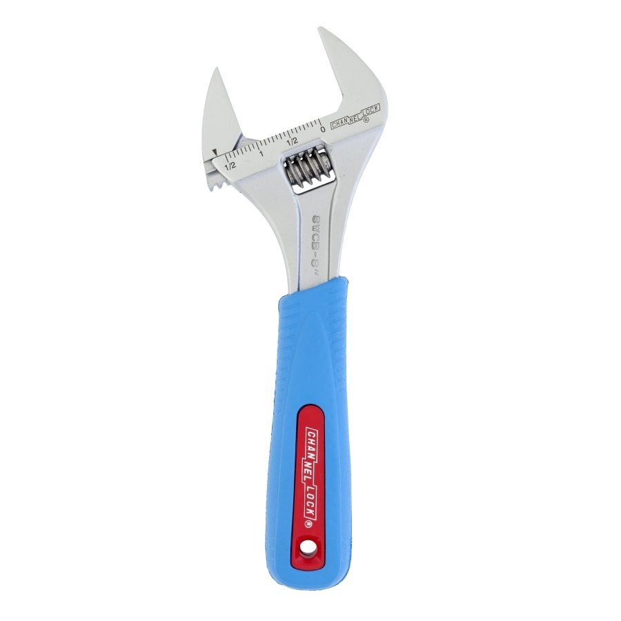 Pace Supply | 8 in, Adjustable Wrench, Wide Azz®, Chrome, Code Blue®
