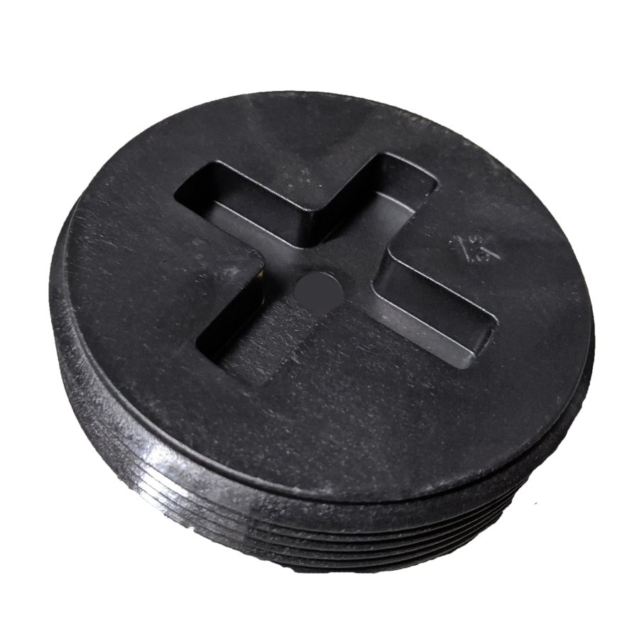 Pace Supply | DWV Countersunk Plug, 1-1/2, MNPT, Polypropylene