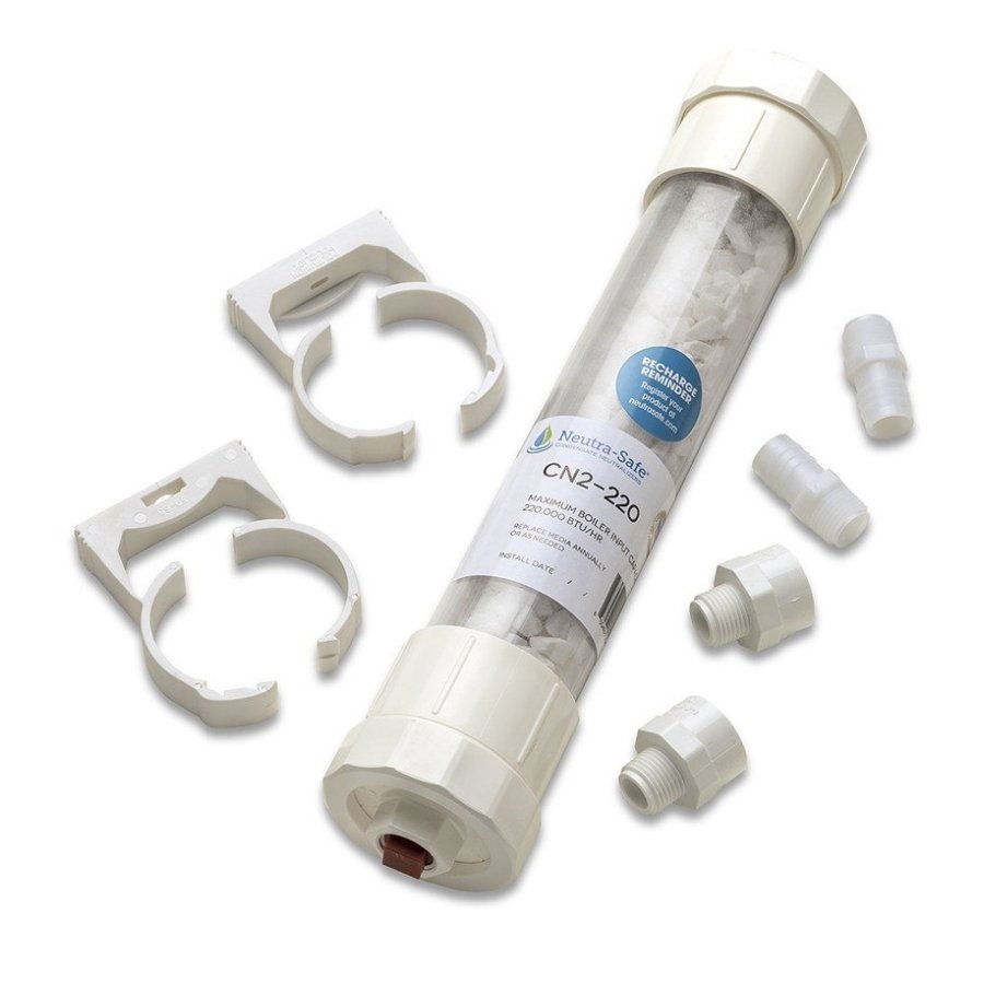 Pace Supply | Condensate Neutralizer, 220 Kbtu/hr, 2 in Clear Tube, Bi ...