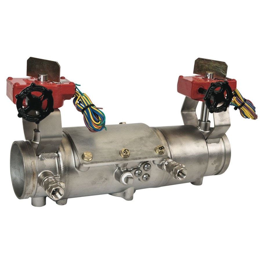 Pace Supply | Double Check Backflow Device, 4 in, Groove, 304/304L ...