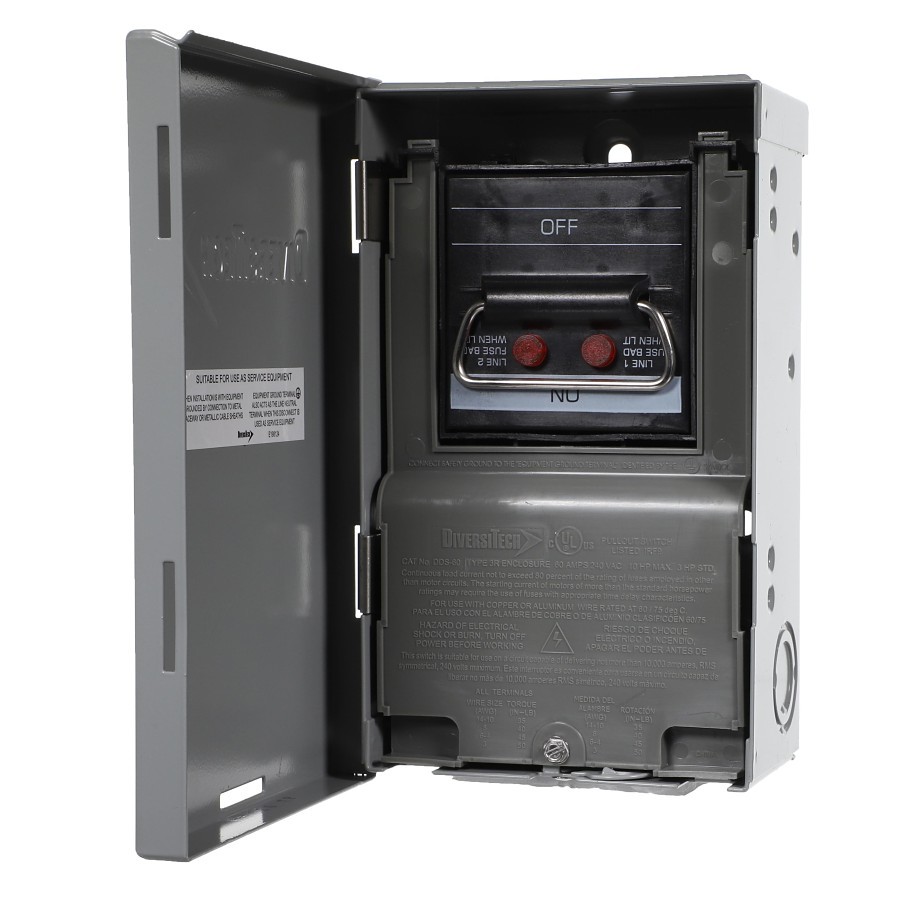 Pace Supply | Pull-Out Fused Disconnect Switch, 240 VAC, 60 A, 10 hp