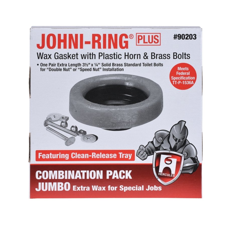 Pace Supply | 3 or 4 in Johni-Ring® Jumbo Wax Ring with Plastic Horn ...