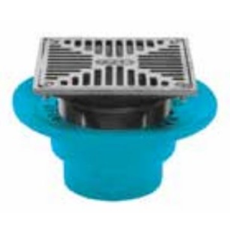 Pace Supply | N700 Floor Drain, 2 in Outlet, No Hub, 5 in Brass Top