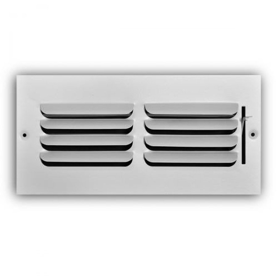 Pace Supply | 1-Way Curved Blade Supply Register, 10 x 4 in, Horizontal ...