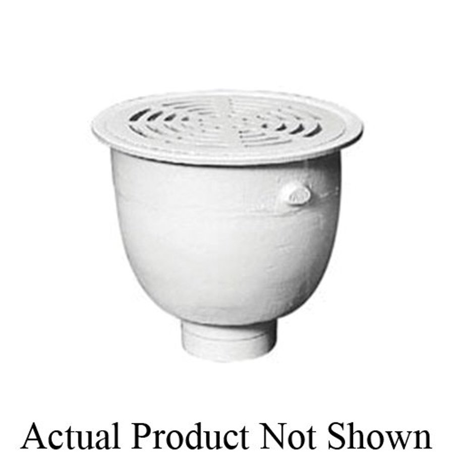 Pace Supply | Floor Sink, 12 x 12 x 8 in, Round, 4 in, No Hub, Cast ...