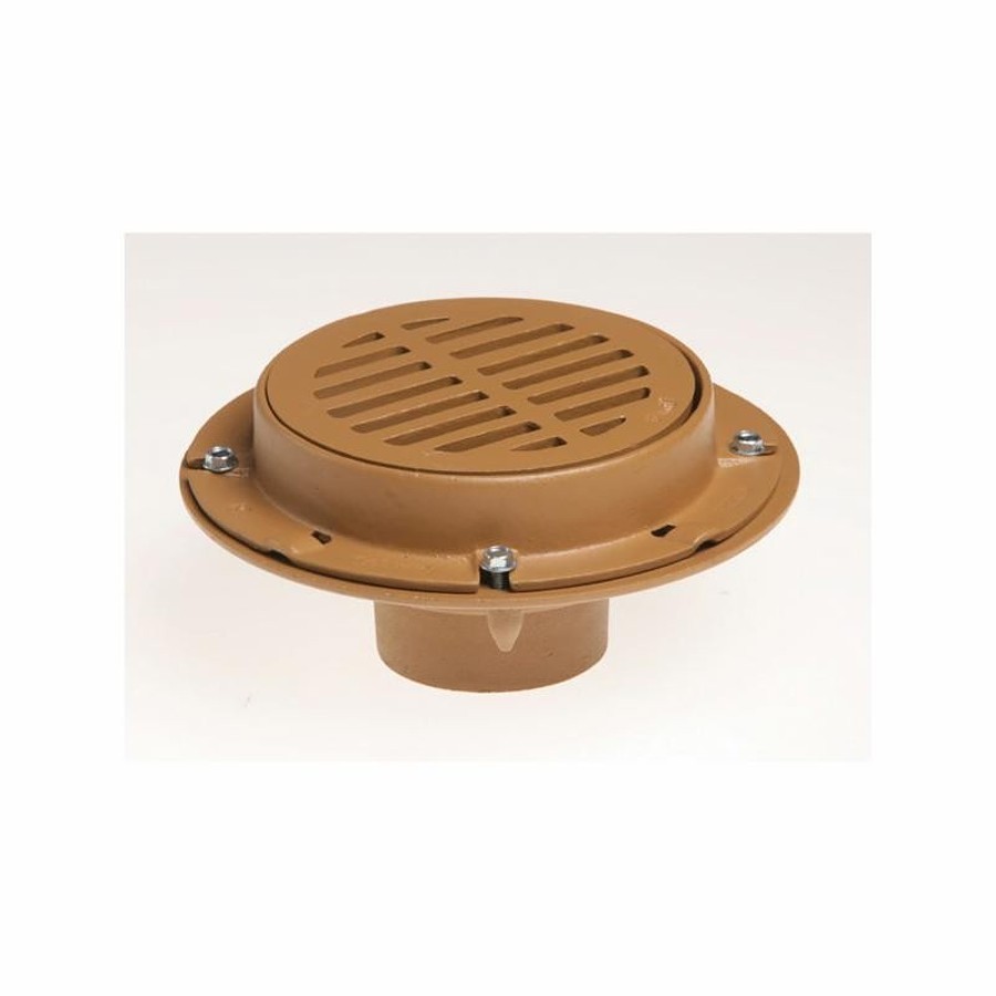 Pace Supply | 2110 Floor Drain, 4 in Outlet, No Hub, 8-1/2 in Round ...