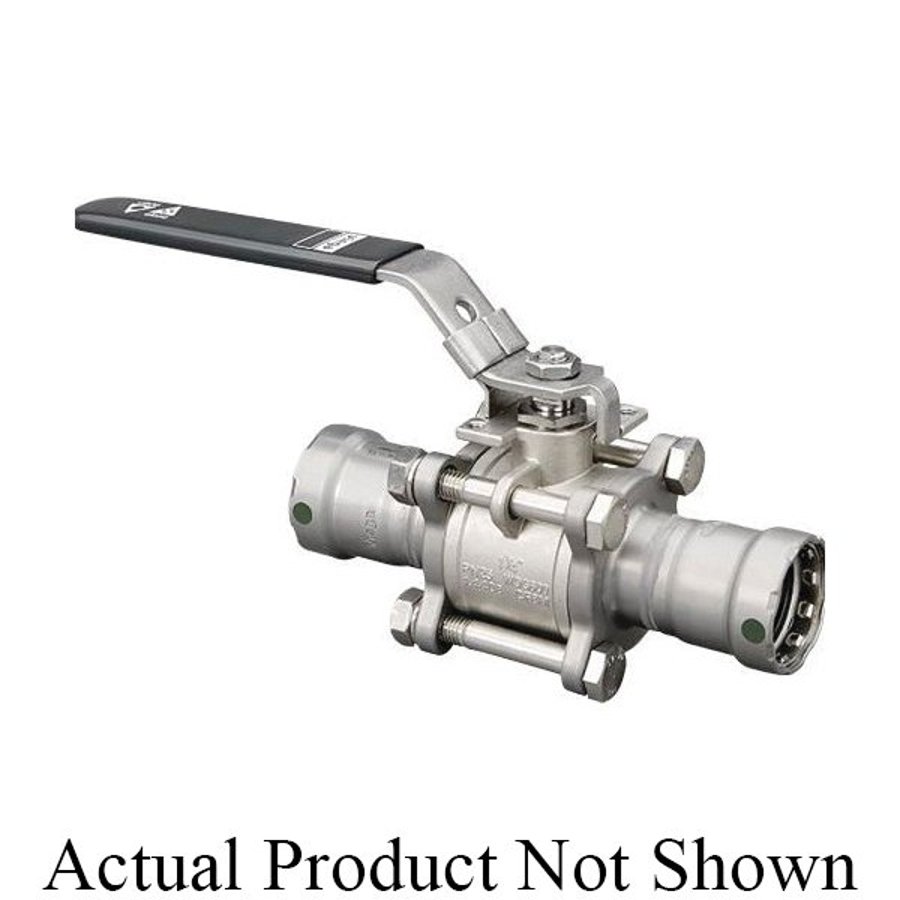 Pace Supply | 3-Piece Ball Valve, 2 in, Press, Full Port, 316/316L ...