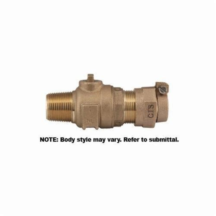 Pace Supply | Ball Corporation Stop, 1 in, CC x CTS Pack Joint, Brass Body