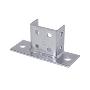 PACE Supply | Rectangular U Type Post Base, 2 Channels, Flush to Side ...