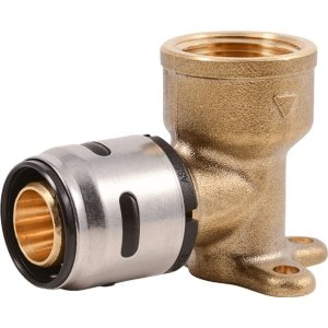 PACE Supply | Drop Ear 90 deg Elbow, 3/4 in, Push x FNPT, Plastic