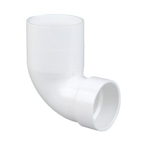 PACE Supply | Street 90 deg Closet Elbow, 4 x 3 in, Spigot x Hub, DWV, PVC