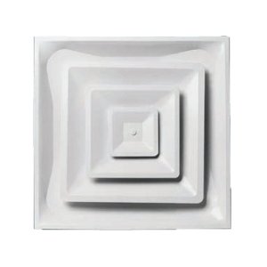 PACE Supply | Step Down Cone Diffuser, 1-Way, Steel, White