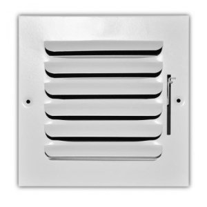 PACE Supply | 1-Way Curved Blade Supply Register, 6 x 6 in, Horizontal ...