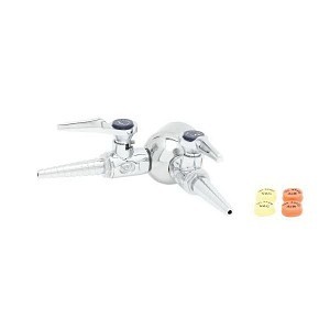 PACE Supply | Lab Faucet, Wall Mount, ADA, 1-Hole, 2 Lever Handle ...