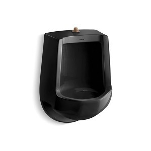 PACE Supply | Freshman™ Flat Back Urinal, ADA, Top Spud, 1 gpf, Black Black