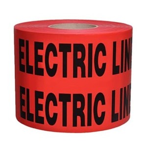 PACE Supply | Non-Detectable Marking Tape, Electric, 6 in W x 1000 ft ...