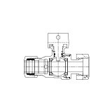 PACE Supply | 74602MT Ball Corporation Stop, 3/4 in, CTS Comp x Meter ...