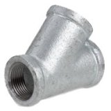 PACE Supply | Wye, 2 in, FNPT, 150 lb, Malleable Iron, Galvanized