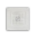 PACE Supply | Lay-In Perforated Hinge Face Diffuser, 4-Way, Steel, White