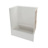 PACE Supply | 1-Piece Tub & Shower, 74 x 60 in, Right Hand Drain, White
