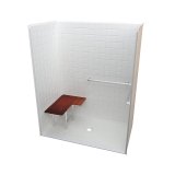 PACE Supply | Shower Stall, ADA, 36 x 62 x 76 in, Center Drain ...