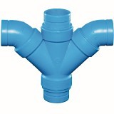 PACE Supply | Blueline™ Acid Waste Double Combination Wye and 45 deg ...
