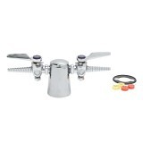 PACE Supply | Lab Faucet, Deck Mount, ADA, 1-Hole, 2 Lever Handle ...