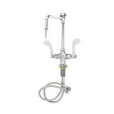 PACE Supply | Lab Faucet, Deck Mount, ADA, 1-Hole, 2 Lever Handle ...