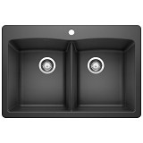 PACE Supply | SILGRANIT® II Double Bowl Kitchen Sink, Top Mount, 33 x ...