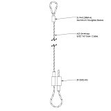PACE Supply | HVAC Kit, 3/32 in Cable, Swaged Loop End Fitting, X2 Loop ...