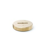 PACE Supply | Countersunk Not-Tapped Cleanout Plug, 4 in, Brass