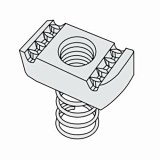 PACE Supply | FIG 3108 Strut Nut With Spring, 1/2 in Thread, Carbon Steel