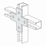 PACE Supply | Flat Cross Plate, 5 Hole, 5-3/8 in L x 5-3/8 in W, Carbon ...