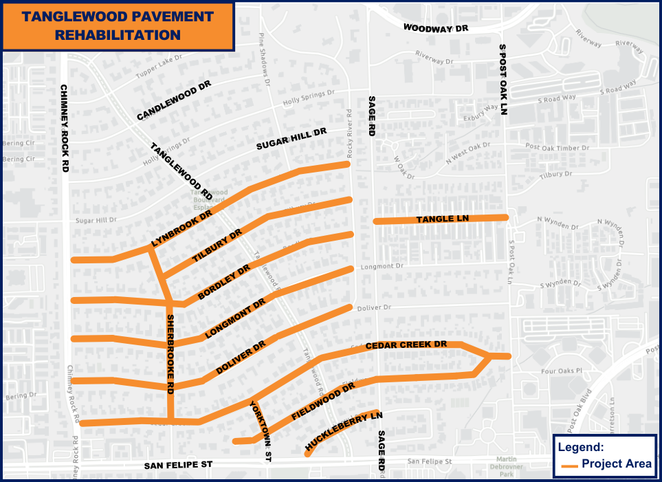 Tanglewood Pavement Rehabilitation | Engage Houston