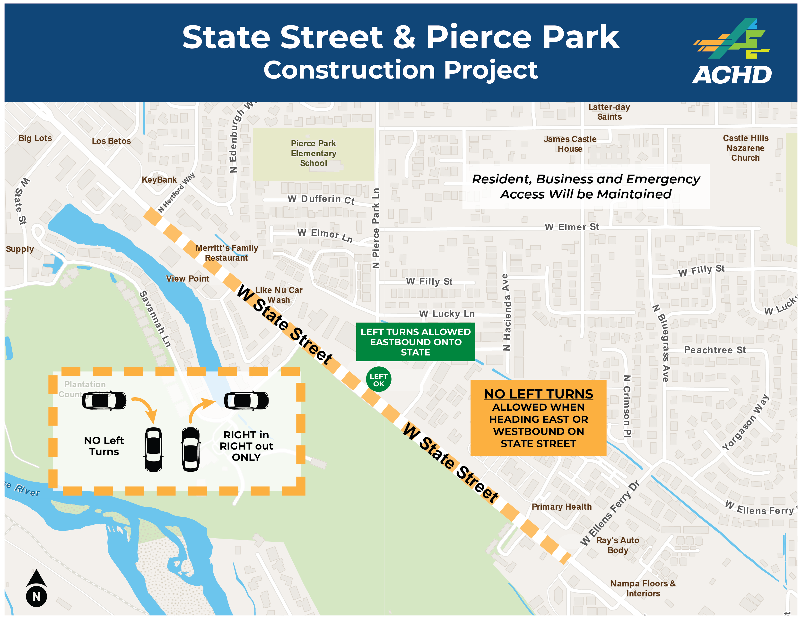 State Street and Pierce Park Lane Intersection | ACHD Engage