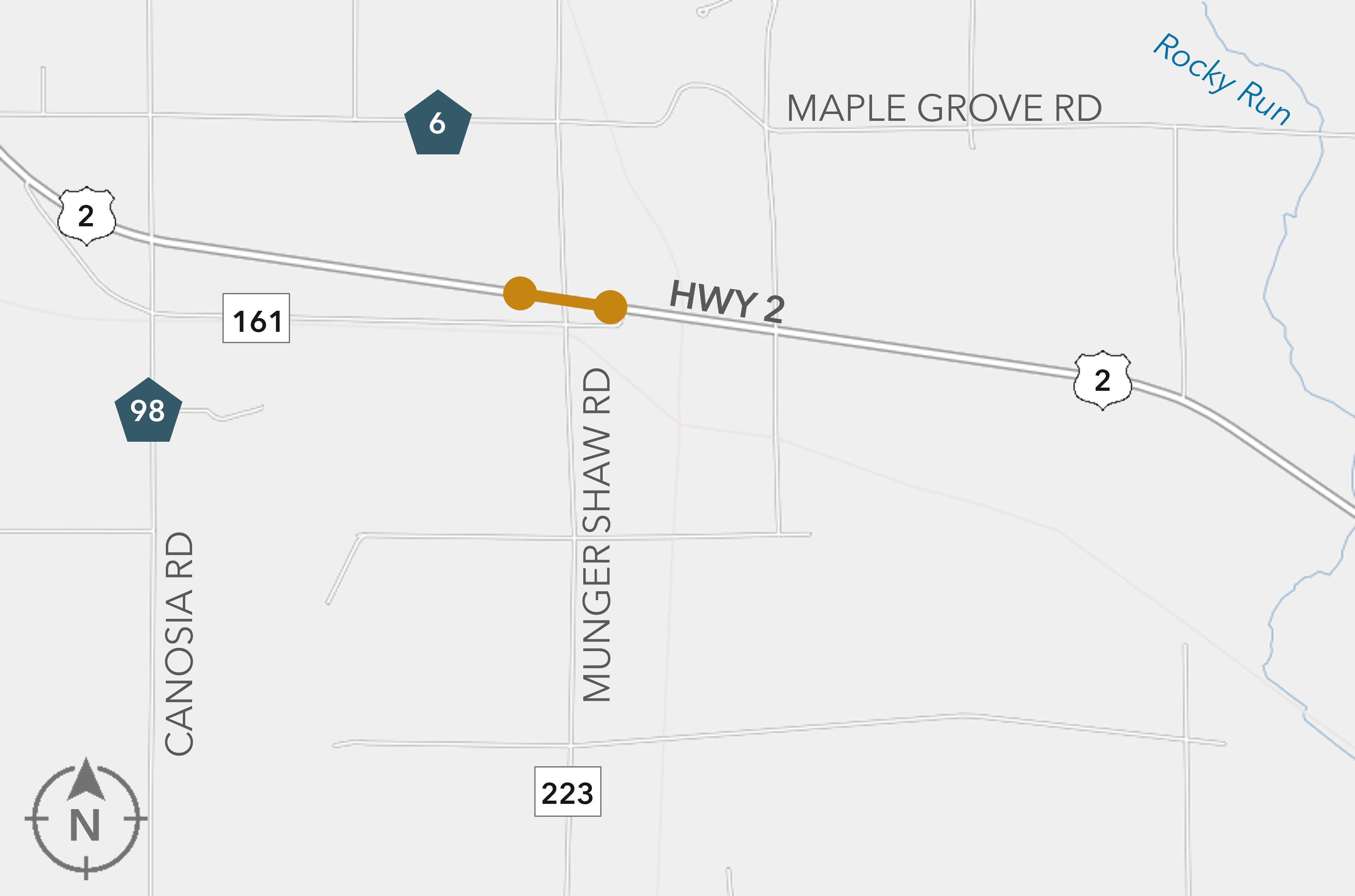 US 2 at Munger Shaw Rd (CR 223) - Intersection Improvements | Engage St ...