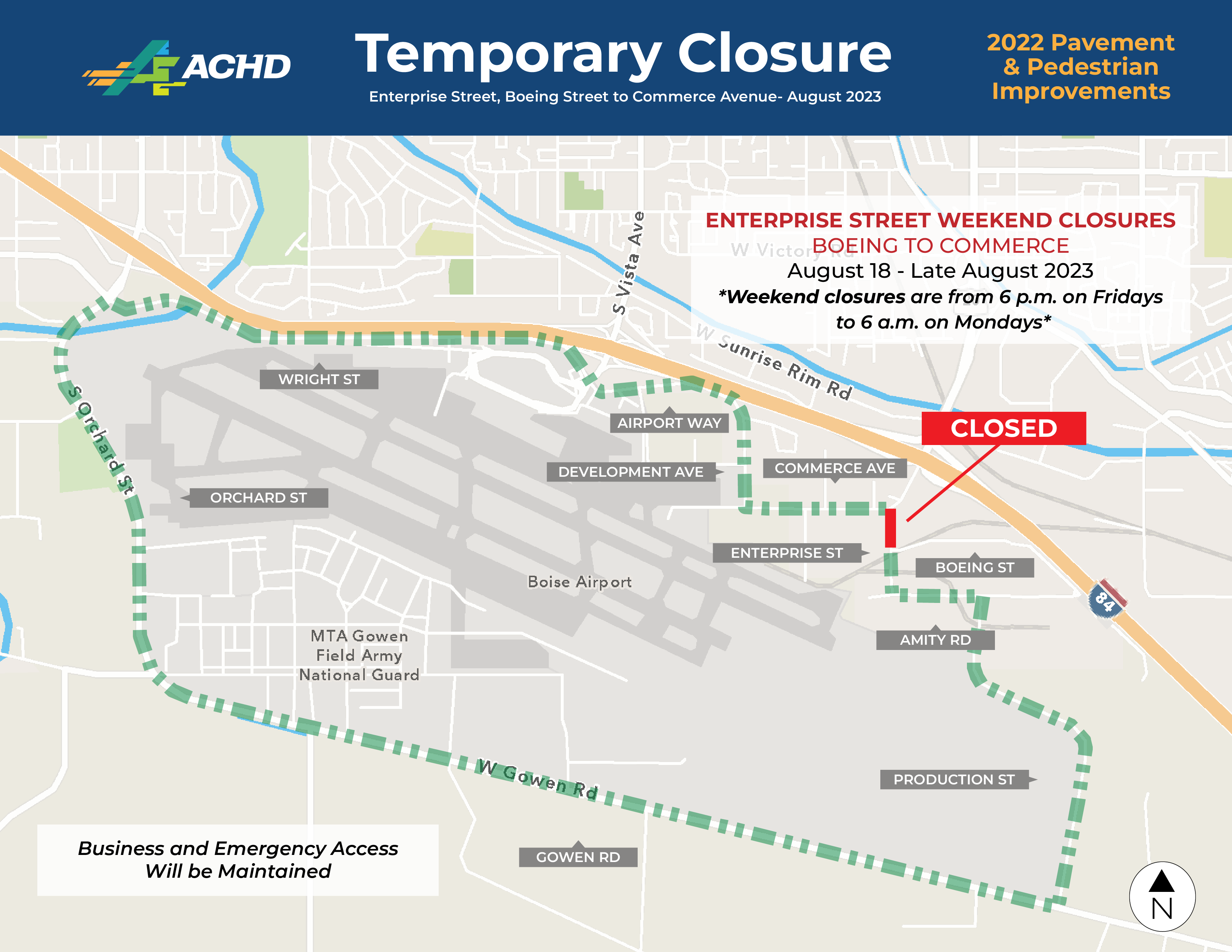2022 Pavement and Pedestrian Improvements | ACHD Engage