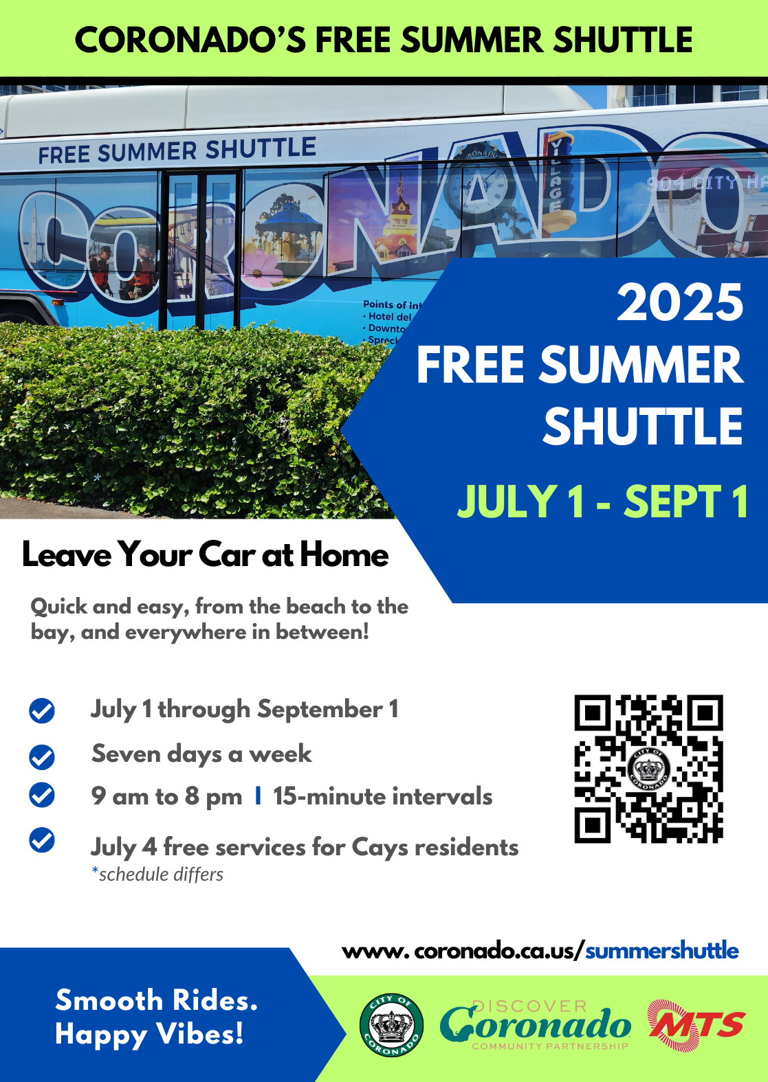 Free Summer Shuttle I 2025 | Project Coronado