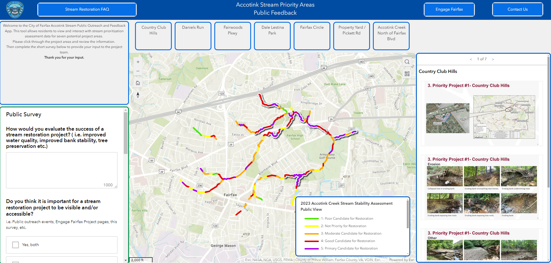 Future Stream Restoration Projects | Engage Fairfax