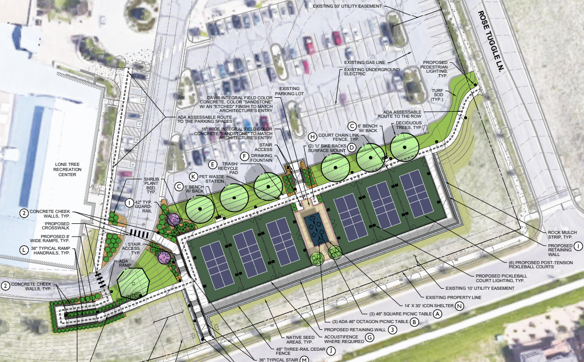 Overflow Parking Map | Lone Tree Recreation Center Pickleball Courts ...