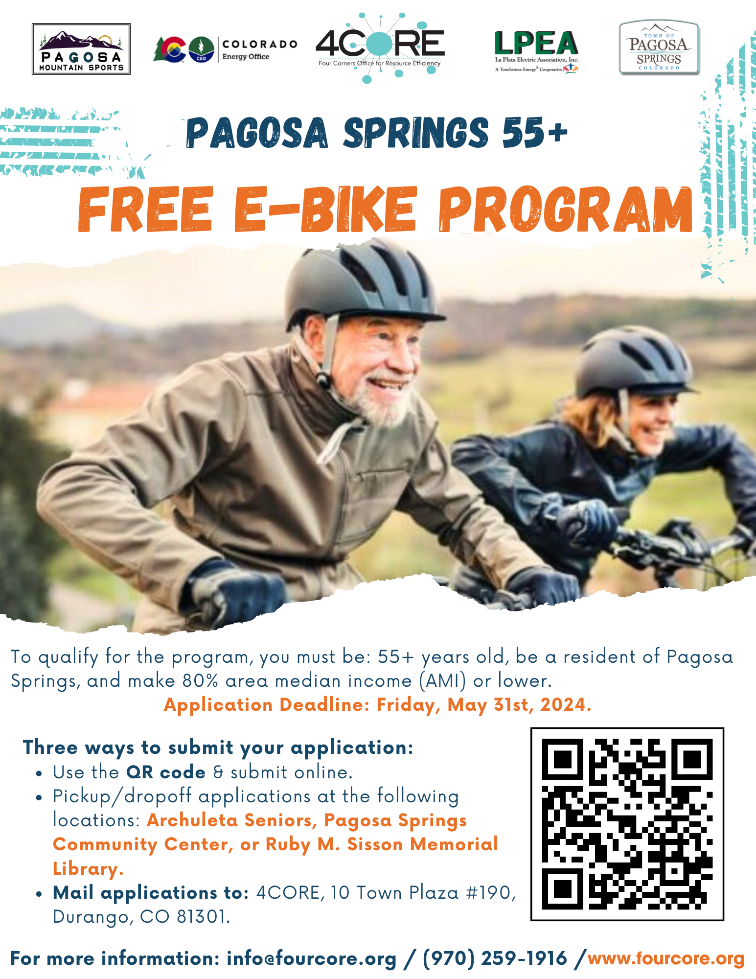 Pagosa Springs 55+ Free e-Bike Program | MyPagosa