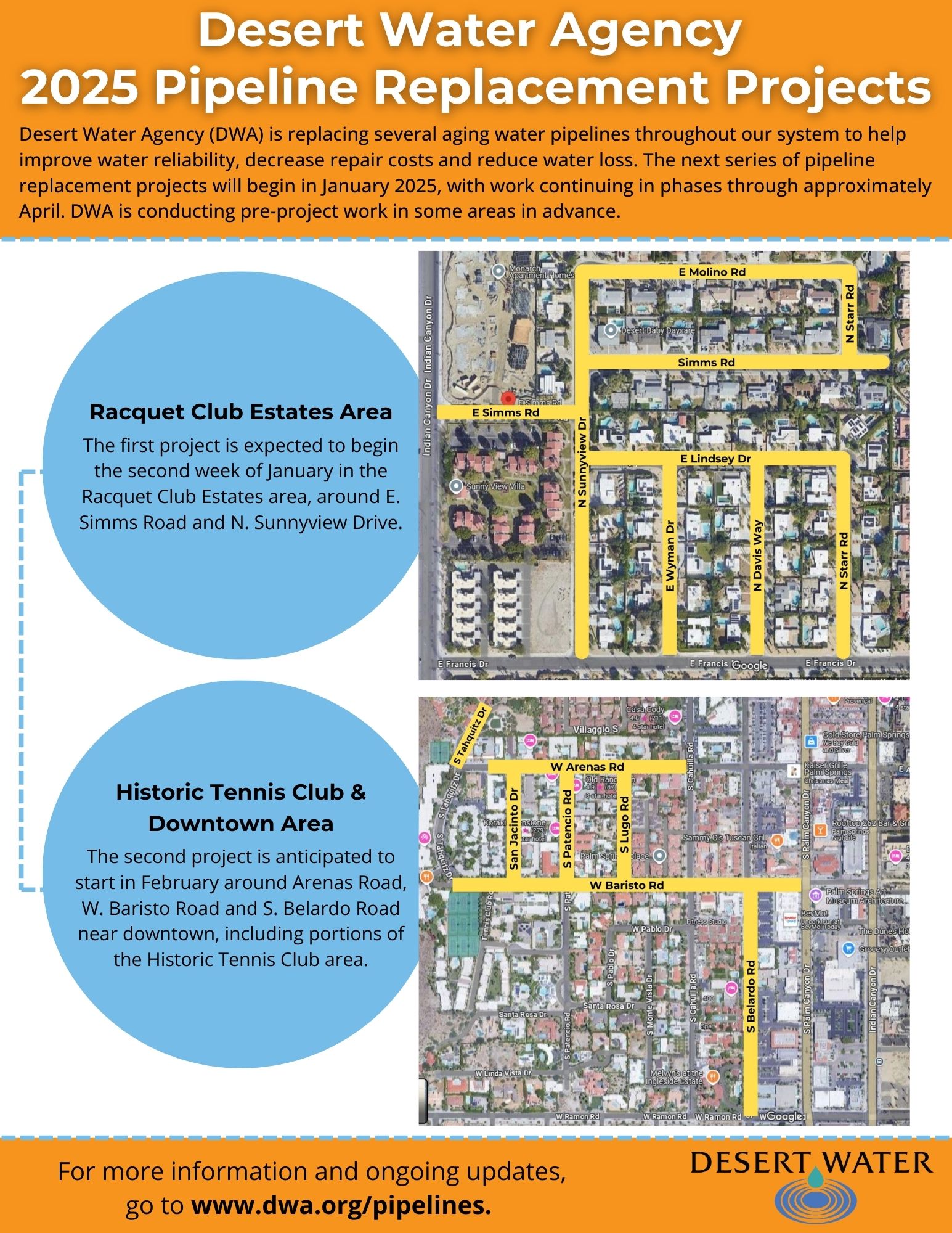 Current and Upcoming Road and Lane Closures | Engage Palm Springs