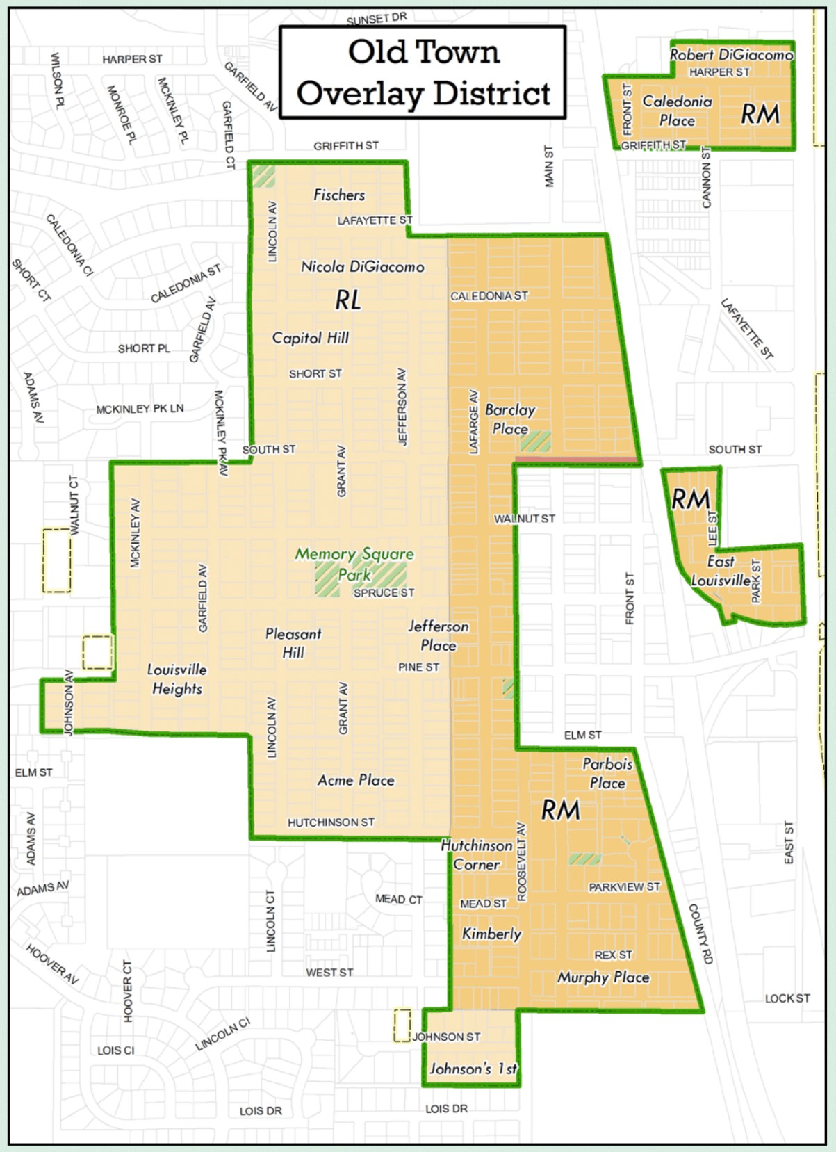 Mapa De Louisville, Colorado