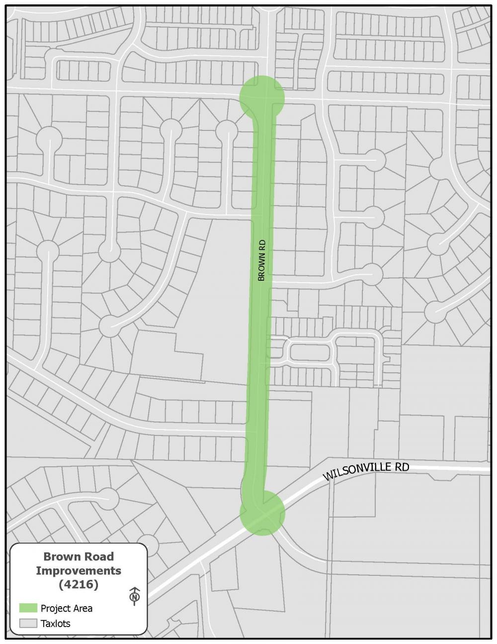 Protected bike lane/separated sidewalk | Brown Road Improvements ...