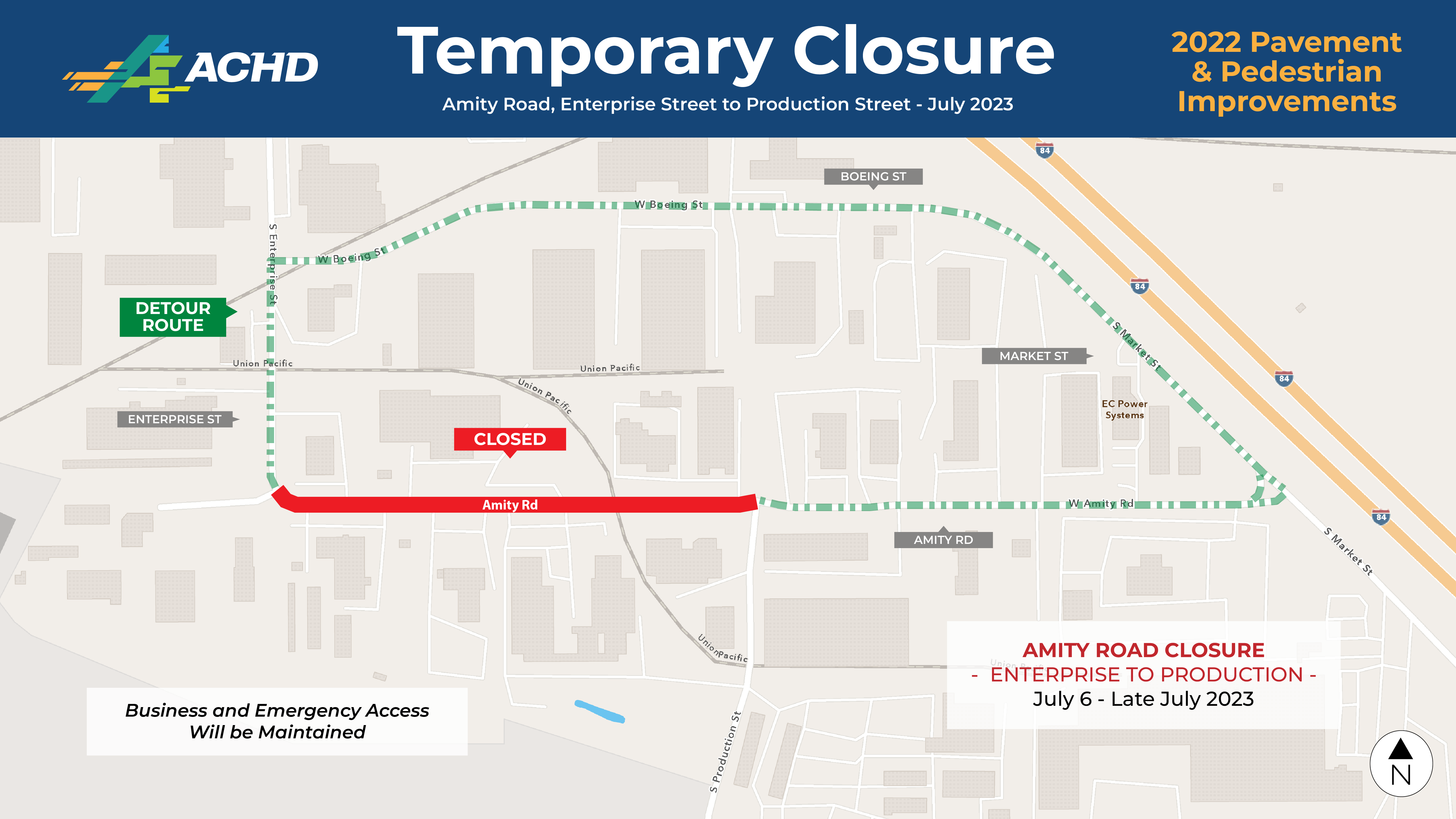 June 30, 2023 | 2022 Pavement and Pedestrian Improvements | ACHD Engage