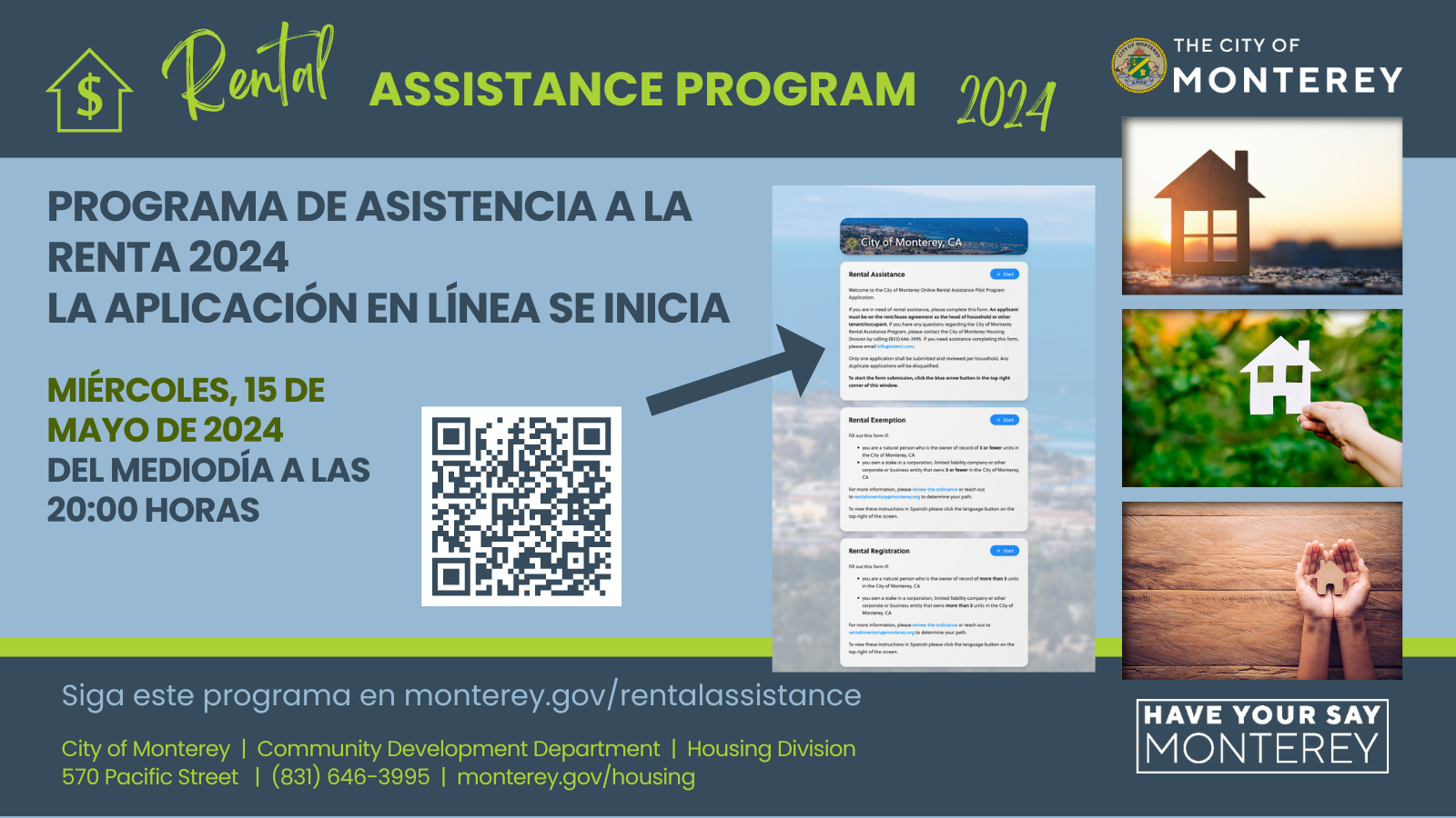 Rental Assistance Program Input | Have Your Say Monterey