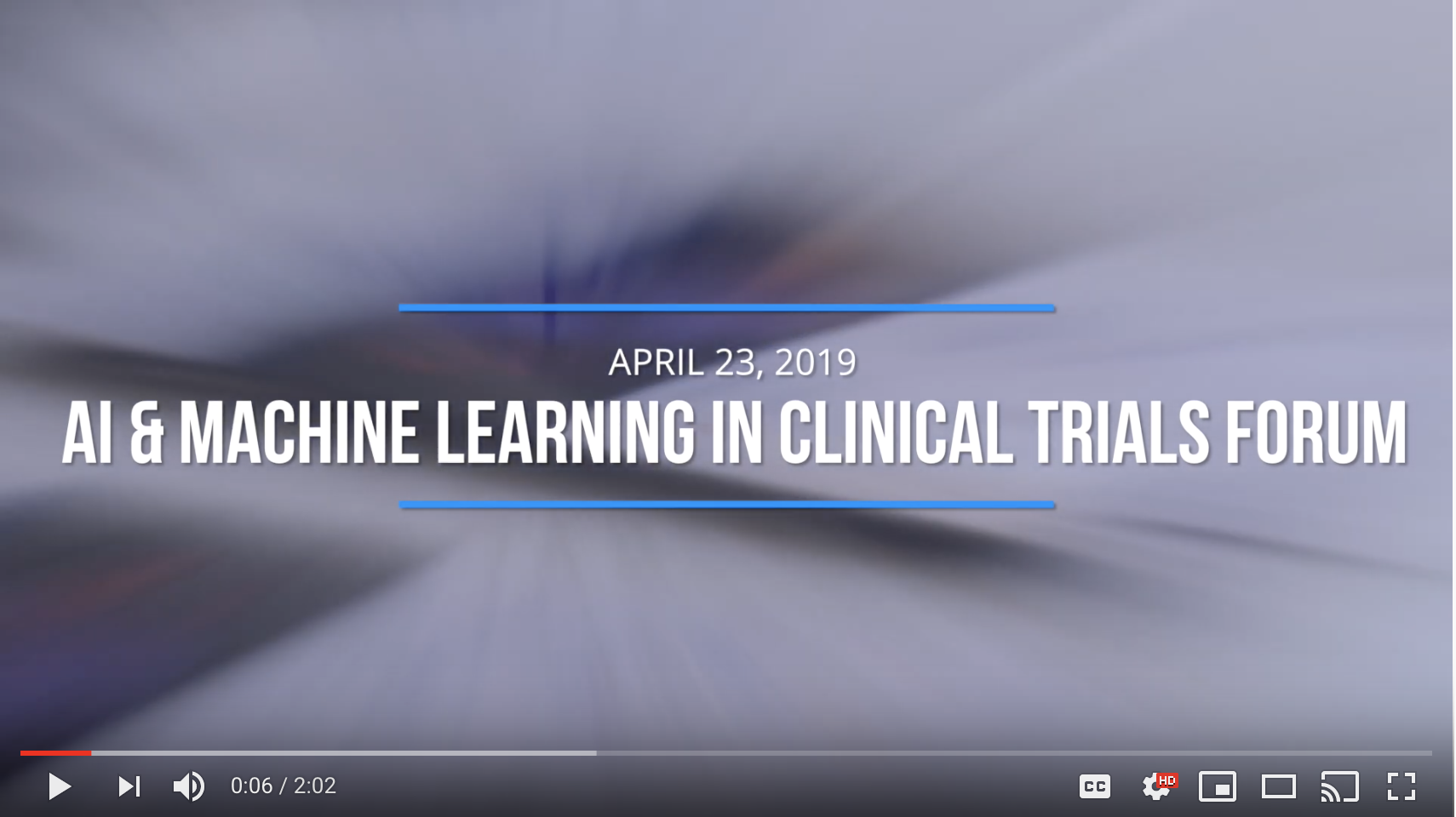 AI & Machine Learning in Clinical Trials | April 29, 2020